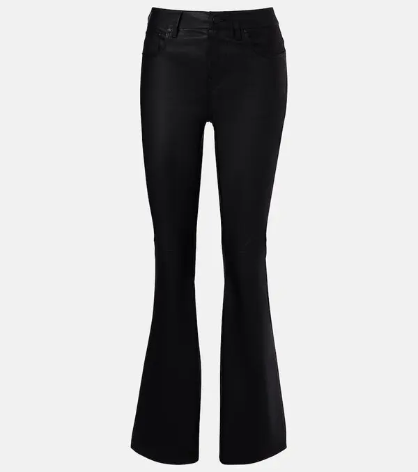 Ag Sophie Bootcut Leather Pants