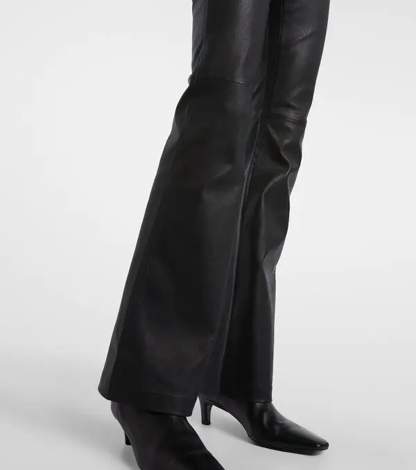 Ag Sophie Bootcut Leather Pants