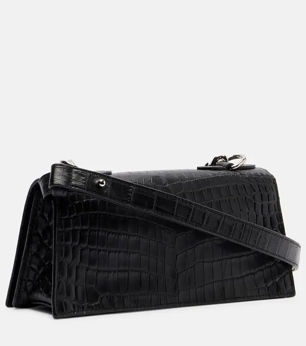 Alexander McQueen Jewelled Mini Leather Shoulder Bag