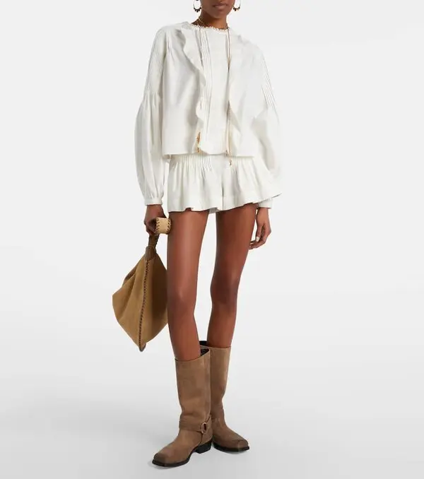 GOLDEN GOOSE Biker Suede Mid-calf Boots - Brown