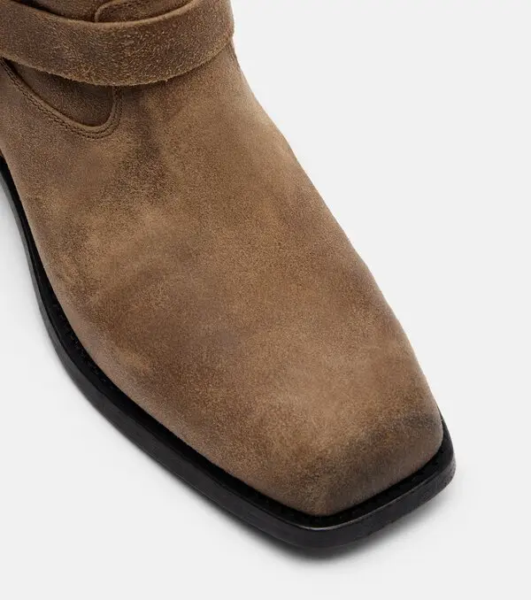 GOLDEN GOOSE Biker Suede Mid-calf Boots - Brown