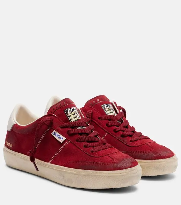 GOLDEN GOOSE Soul Star Suede Sneakers - Red