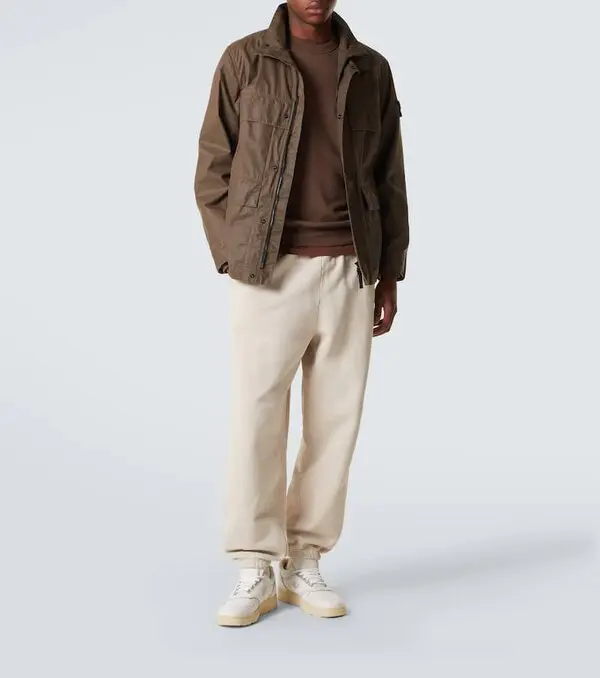 Stone Island Compass Cotton Fleece Sweatshirt - Brown