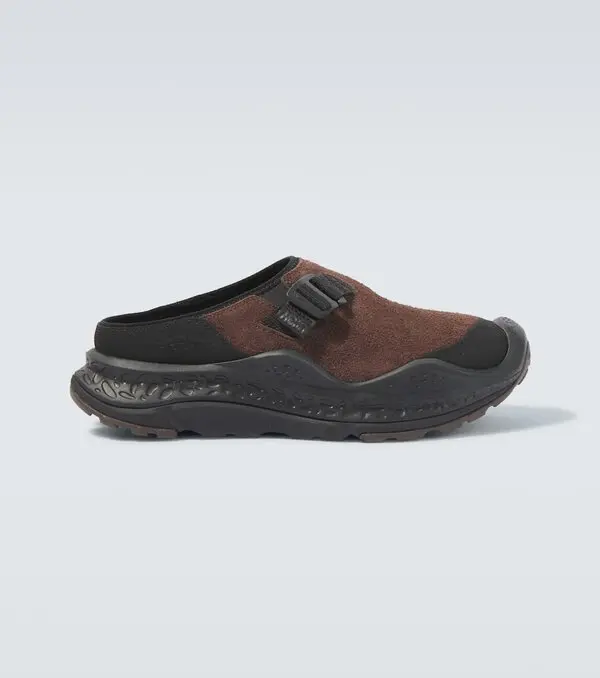 Hoka One One Ora Primo Ext Suede Mules - Brown