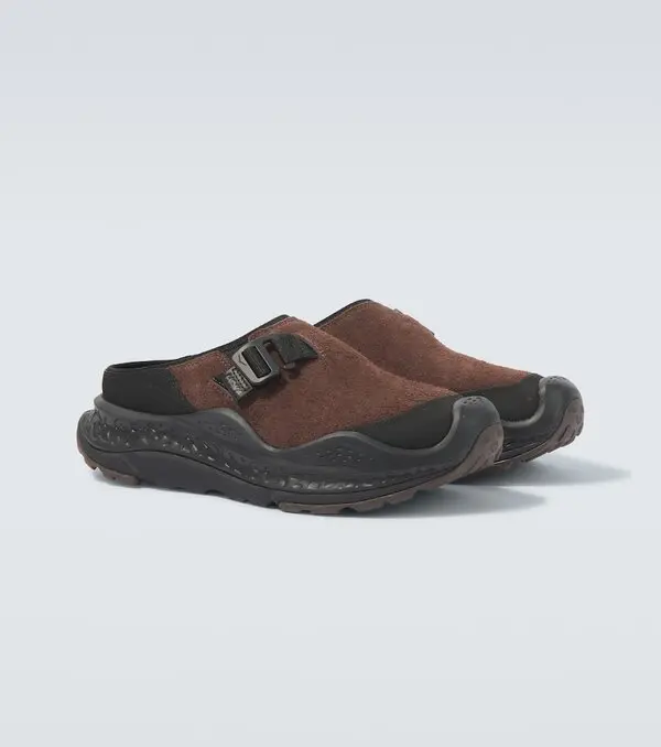 Hoka One One Ora Primo Ext Suede Mules - Brown