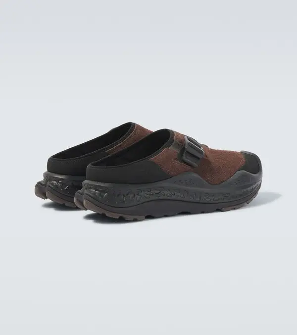 Hoka One One Ora Primo Ext Suede Mules - Brown