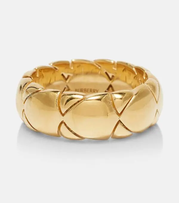 Burberry Shield Segment -plated Sterling Silver Ring - Gold