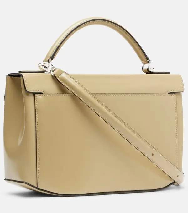 TOTEME Box Small Leather Top-handle Bag - Beige