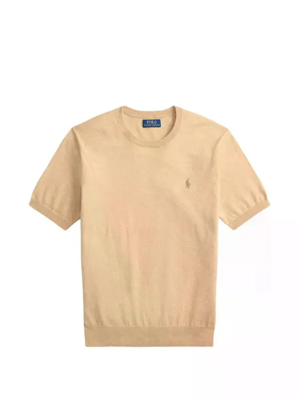 Polo Ralph Lauren Logo-embroidered T-shirt - Neutrals