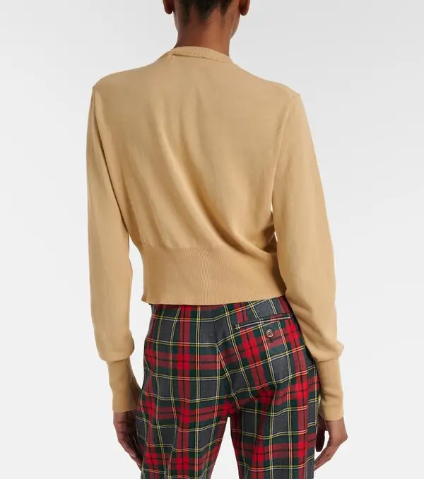 VIVIENNE WESTWOOD Bea Cropped Cotton Cardigan