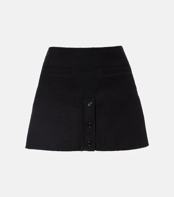 COURREGES Tweed Miniskirt - Black