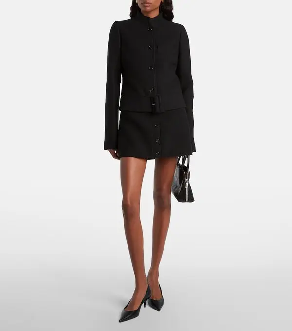 COURREGES Tweed Miniskirt - Black