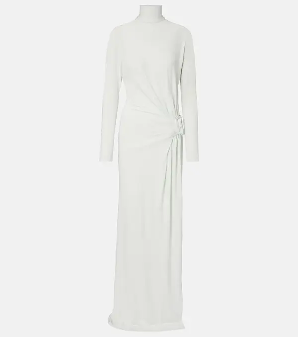 COURREGES Jersey Maxi Dress - Blue