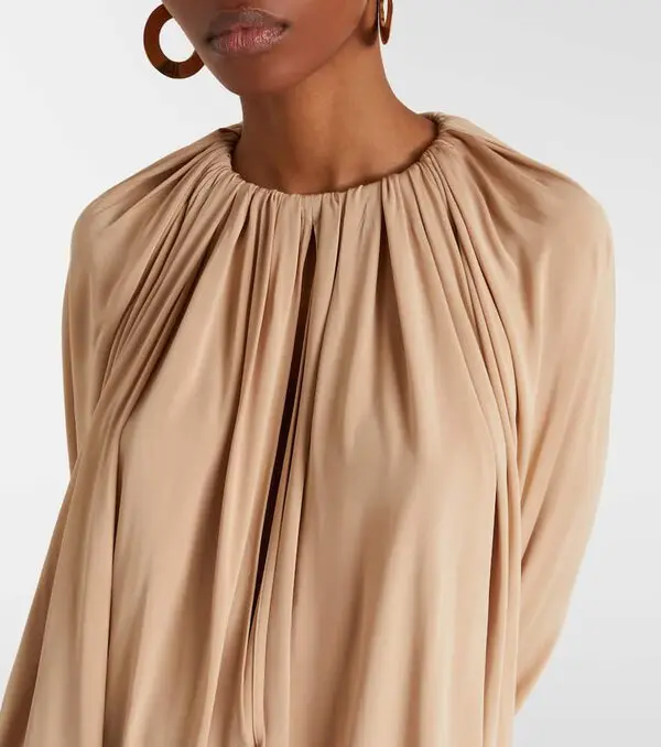 FERRAGAMO Cutout Draped Blouse