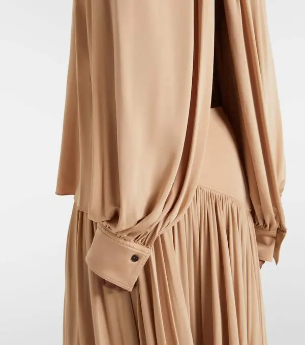 FERRAGAMO Cutout Draped Blouse