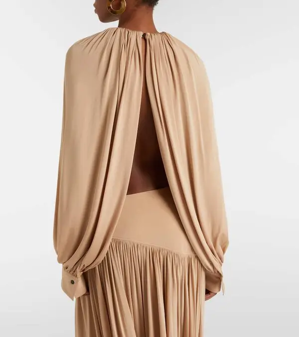 FERRAGAMO Cutout Draped Blouse