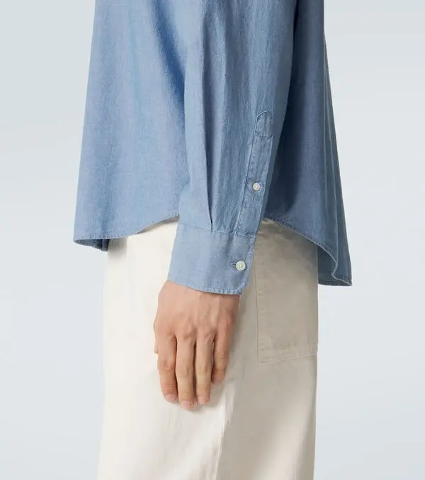 AMI Paris De Cœur Cotton Chambray Shirt