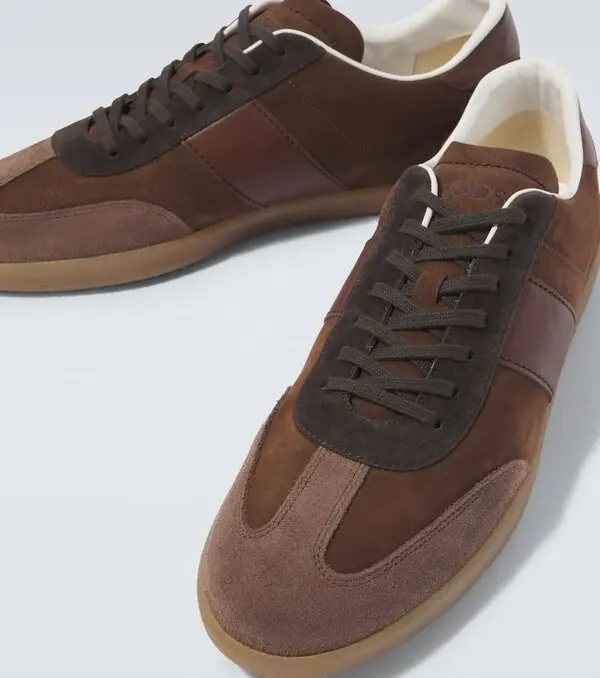 TOD'S Tabs Leather And Suede Sneakers