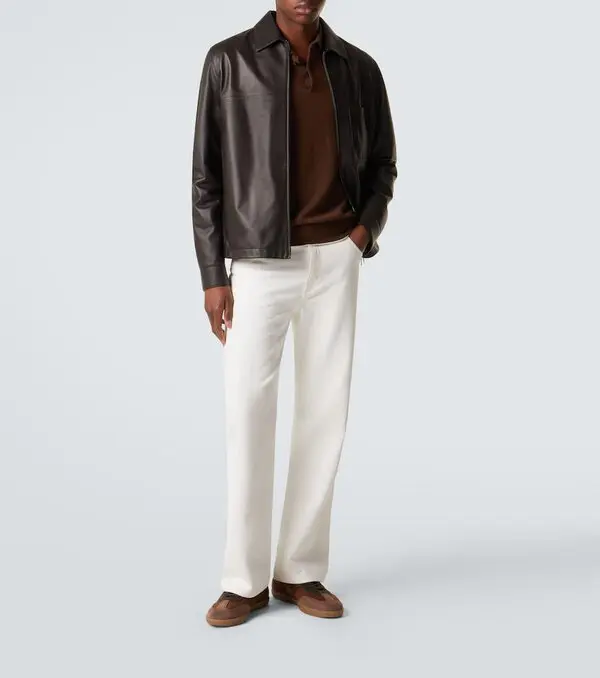 TOD'S Tabs Leather And Suede Sneakers - Brown
