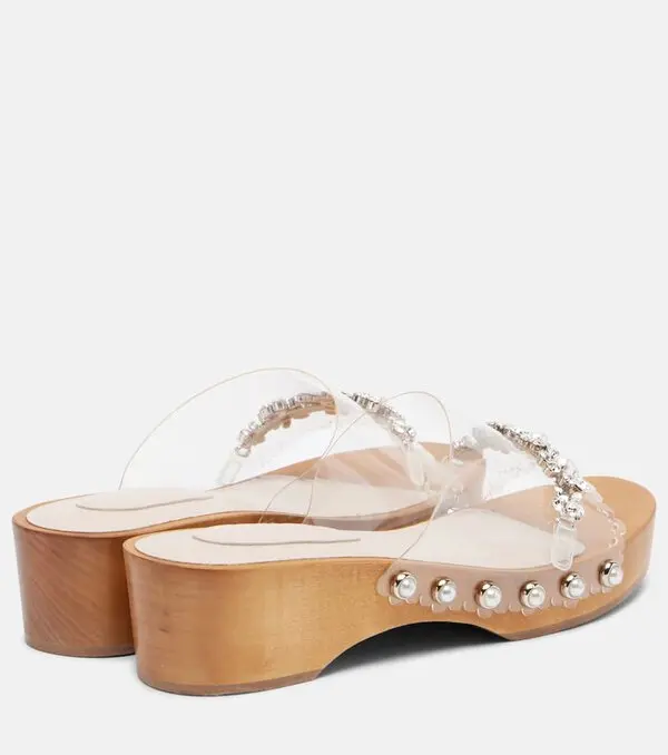 Simone Rocha Embellished Pvc Clogs