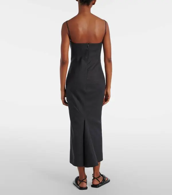 Givenchy Wool Midi Dress - Grey