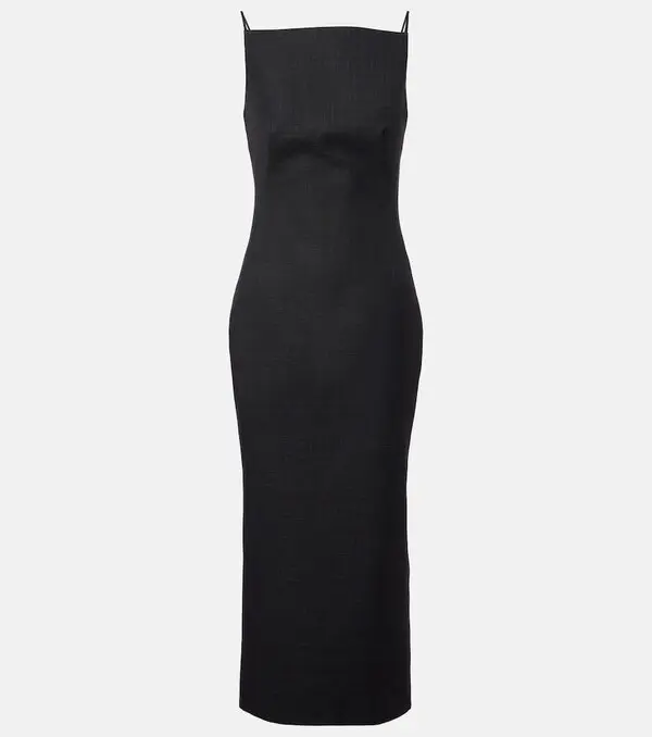 Givenchy Wool Midi Dress - Grey