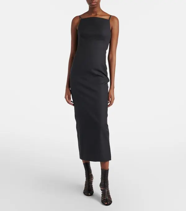 Givenchy Wool Midi Dress - Grey