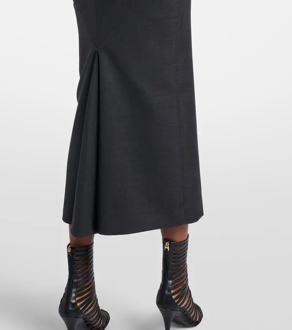 Givenchy Wool Midi Dress - Grey