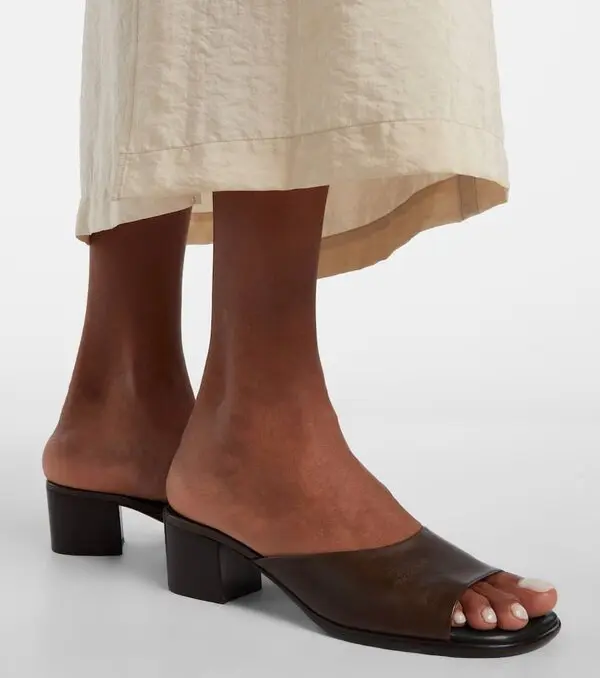 LEMAIRE 55 Leather Mules