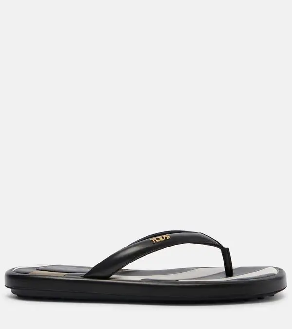 TOD'S Leather Thong Sandals