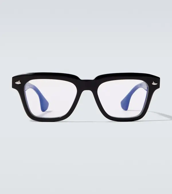 SESTINI Transparent Square Frame Glasses - Black