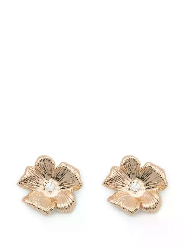 Maje Flower-design Stud Earrings - Gold