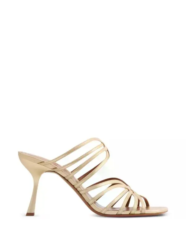 Zimmermann Aura Strappy Heeled Sandals - Gold