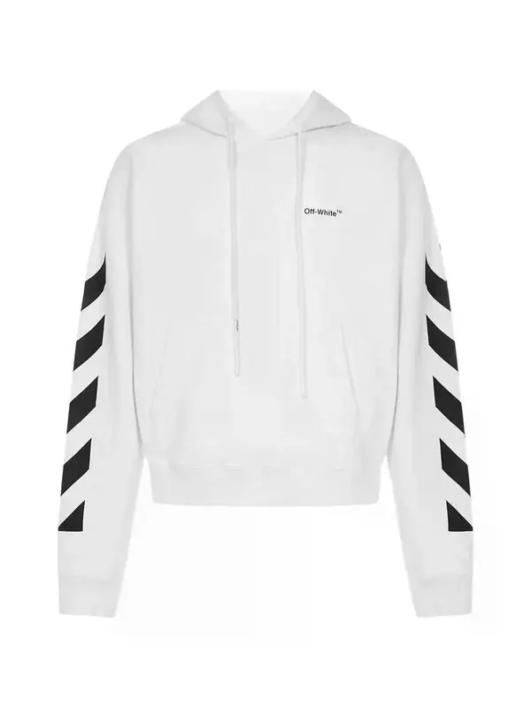 Off-White Diag-stripe Hoodie - White