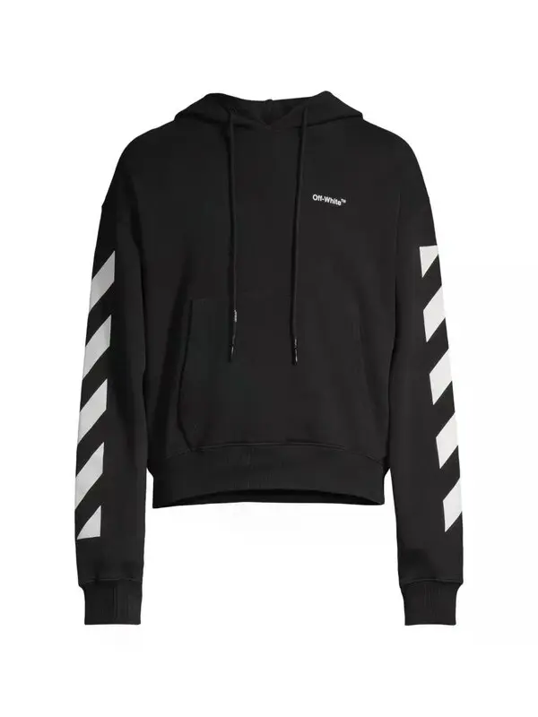 Off-White Diag-stripe Hoodie - Black