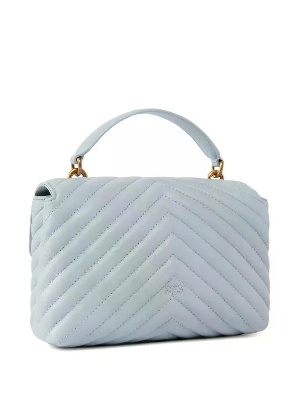 Pinko Mini Lady Love Chevron-pattern Tote Bag