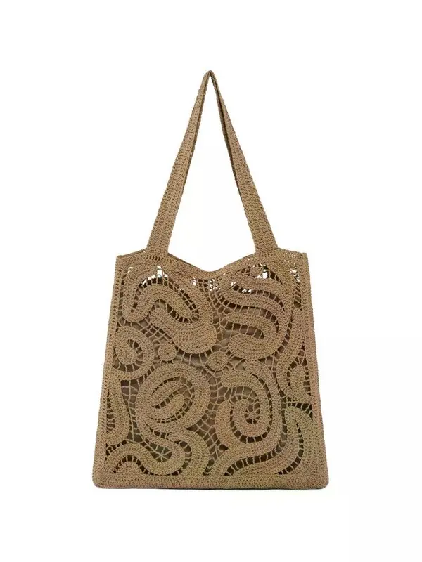 Pinko Crochet-design Shoulder Bag - Neutrals