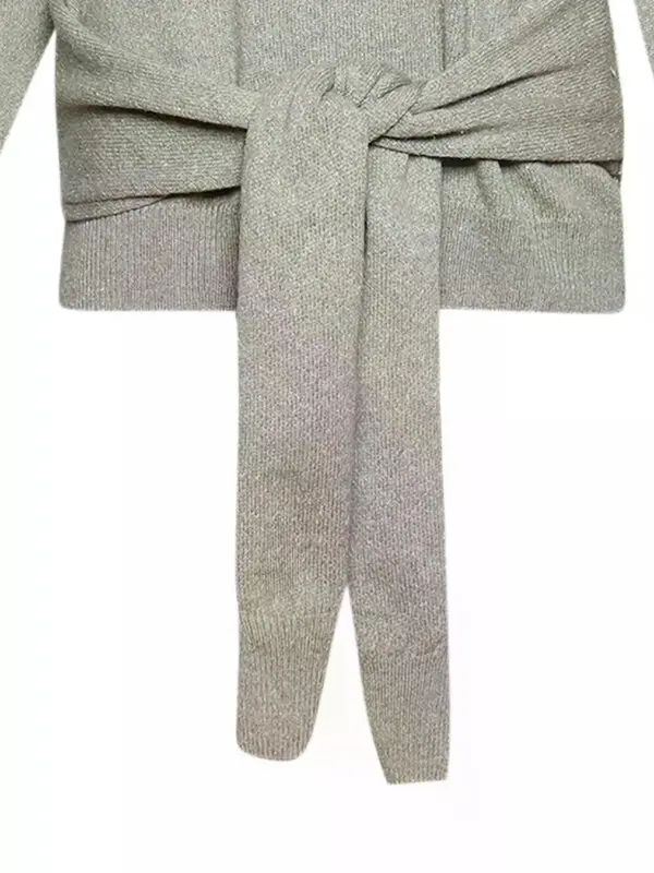 JW Anderson Tie Detailed Knit Jumper - Green