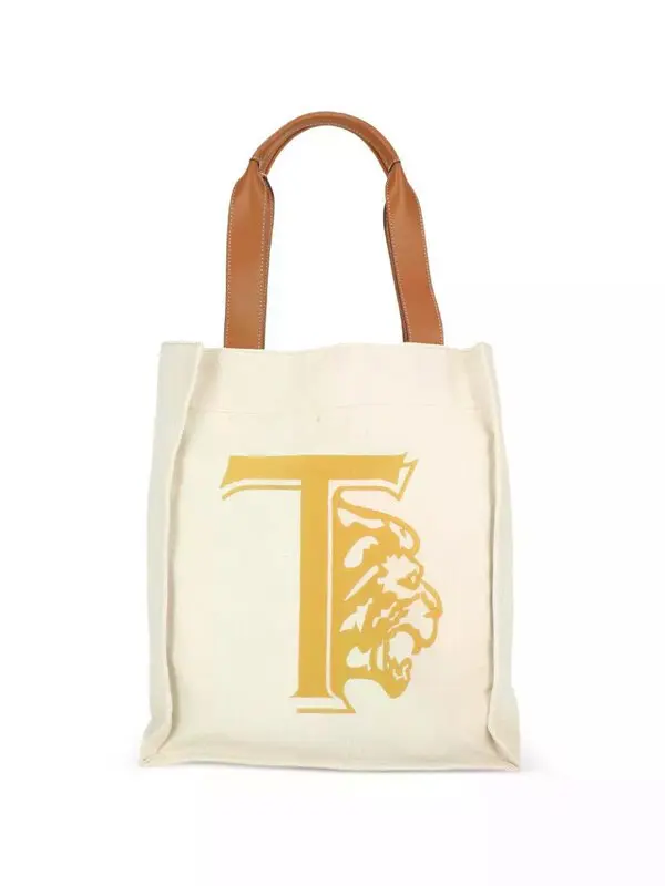 TOD'S Logo-detail Tote Bag - Neutrals