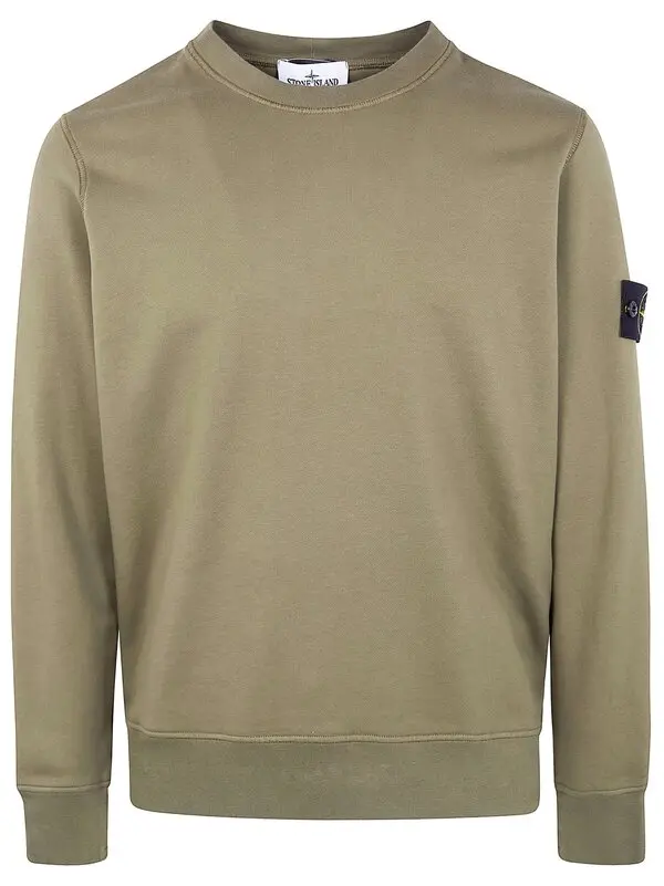Stone Island Round Neck Sweatshirt - Green