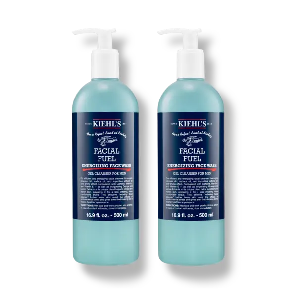 KIEHL'S SINCE 1851 Facial Fuel Energizing Face Wash 500ml Duo – Face Wash For - One-color