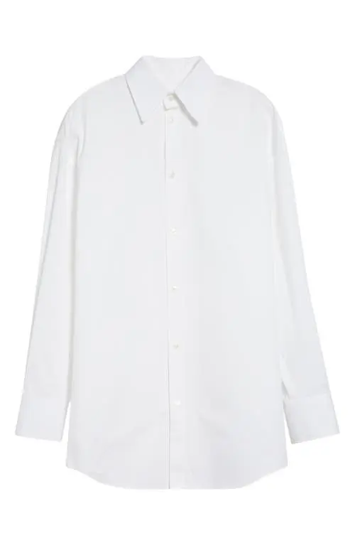 Saint Laurent Cotton Button-up Shirt - Craie