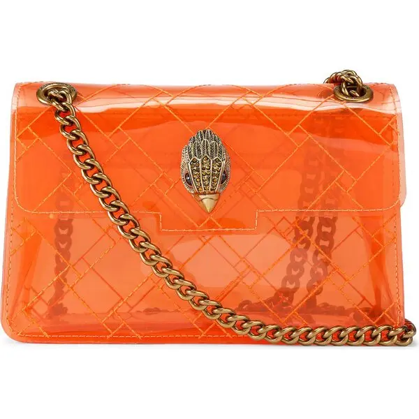 Kurt Geiger Mini Kensington Vinyl Crossbody Bag - Orange