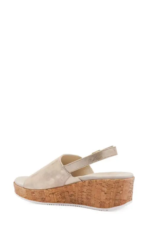 ARA Raelis Slingback Wedge - Beige