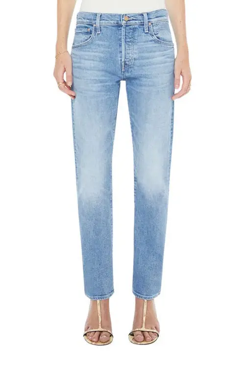 MOTHER Hiker Hover Mid Rise Slim Straight Leg Jeans - Baubles And Trinkets