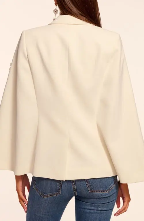 Ramy Brook Rosalinda Embroidered Floral Appliqué Cape Sleeve Jacket