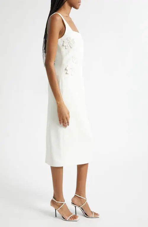 Ramy Brook Barrie Floral Appliqué Midi Dress