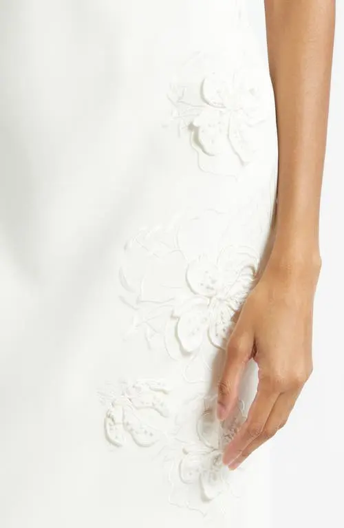 Ramy Brook Barrie Floral Appliqué Midi Dress