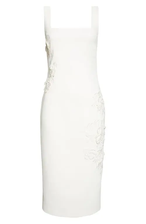 Ramy Brook Barrie Floral Appliqué Midi Dress