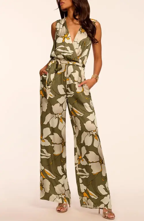 Ramy Brook Hollie Floral Sleeveless Jumpsuit - Safari Floral